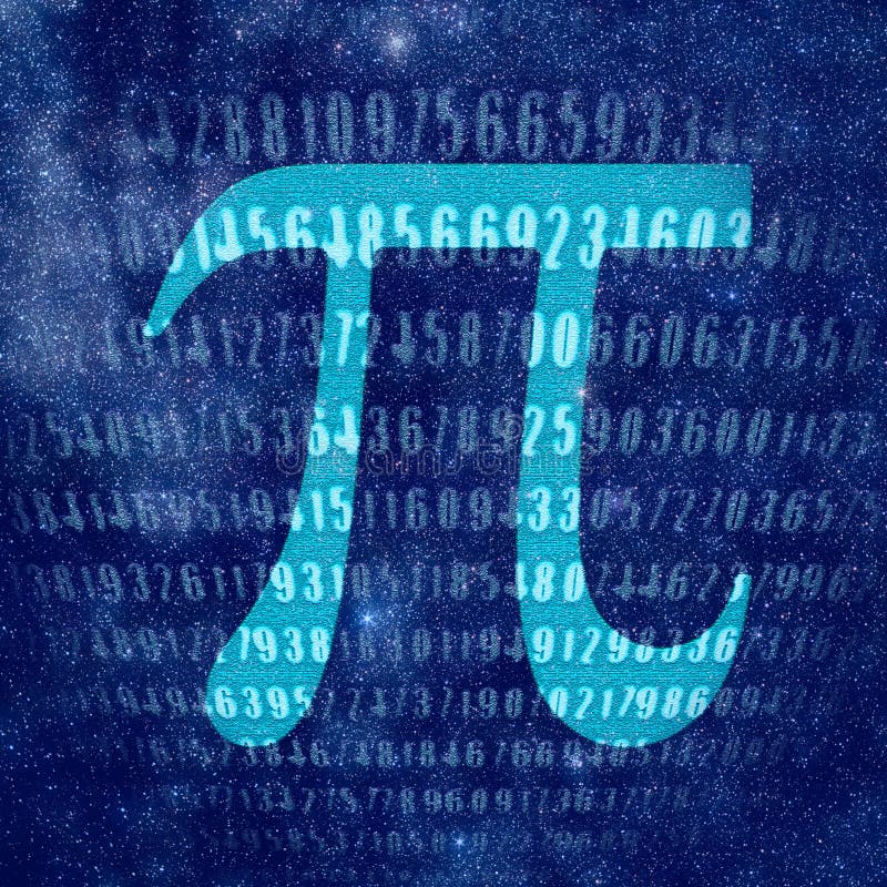 Número del pi con su valor stock de ilustración. Ilustración de cuenta ...