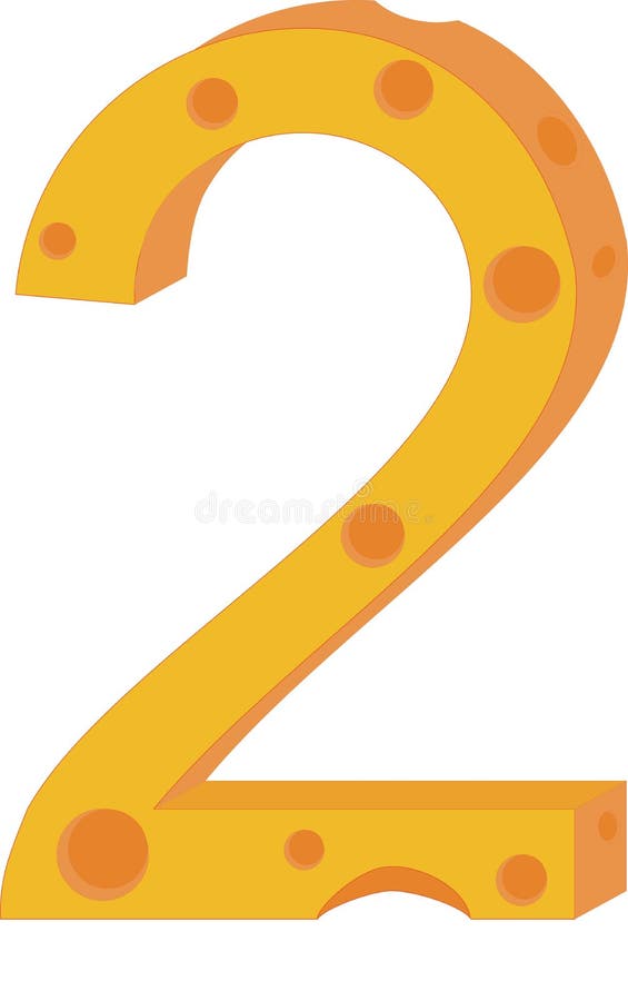 Historieta Divertida Numbers-2 Ilustración del Vector - Ilustración de ...