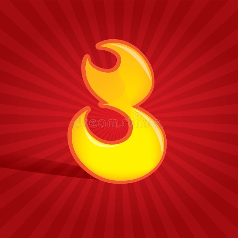 Número oito ilustração stock. Ilustração de ferro, projeto - 11207621