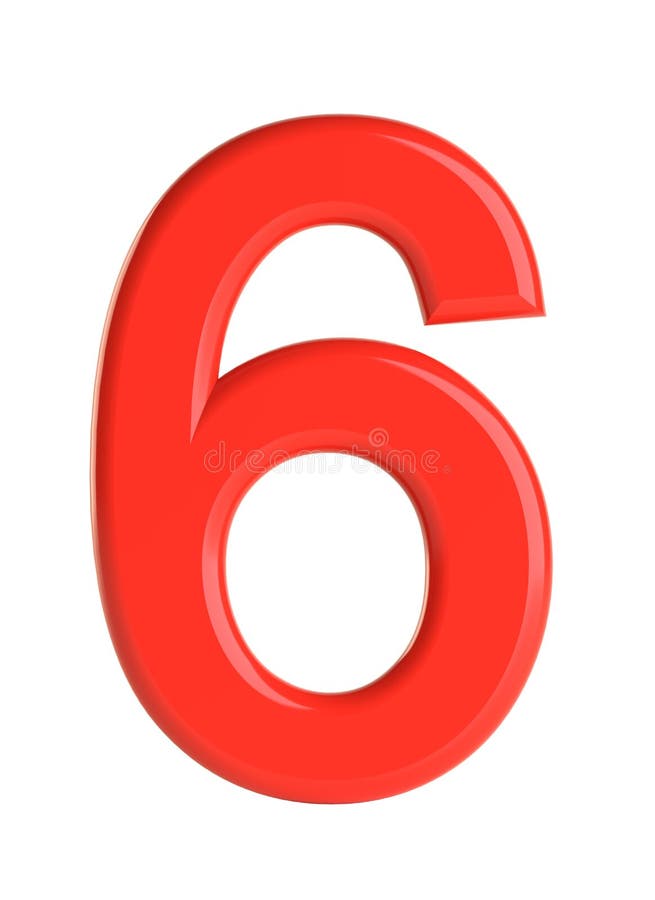 Número rojo ilustración 3D stock de ilustración. Ilustración de ...