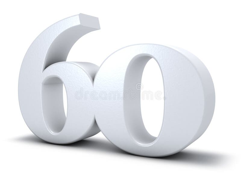Número sessenta ilustração stock. Ilustração de lucro - 110247235