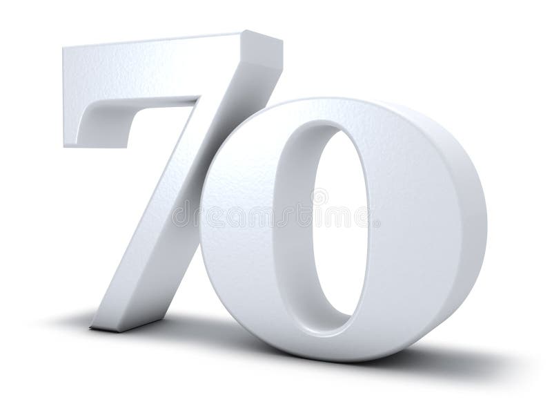 Número setenta stock de ilustración. Ilustración de jubileo - 108007208