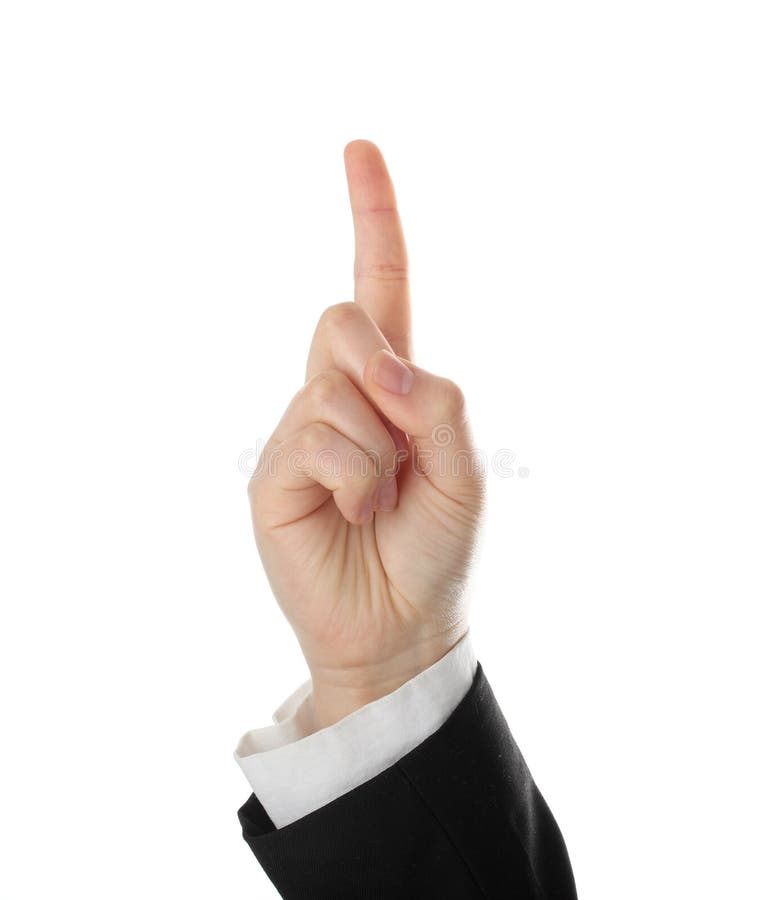 Número uno foto de archivo. Imagen de dedo, mano, vertical - 24307308