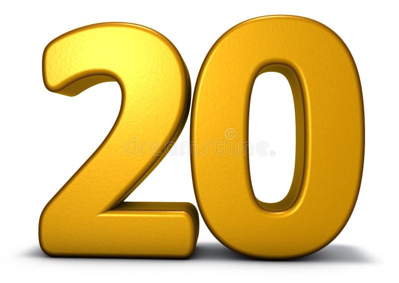 Número vinte ilustração stock. Ilustração de numeral - 26357990
