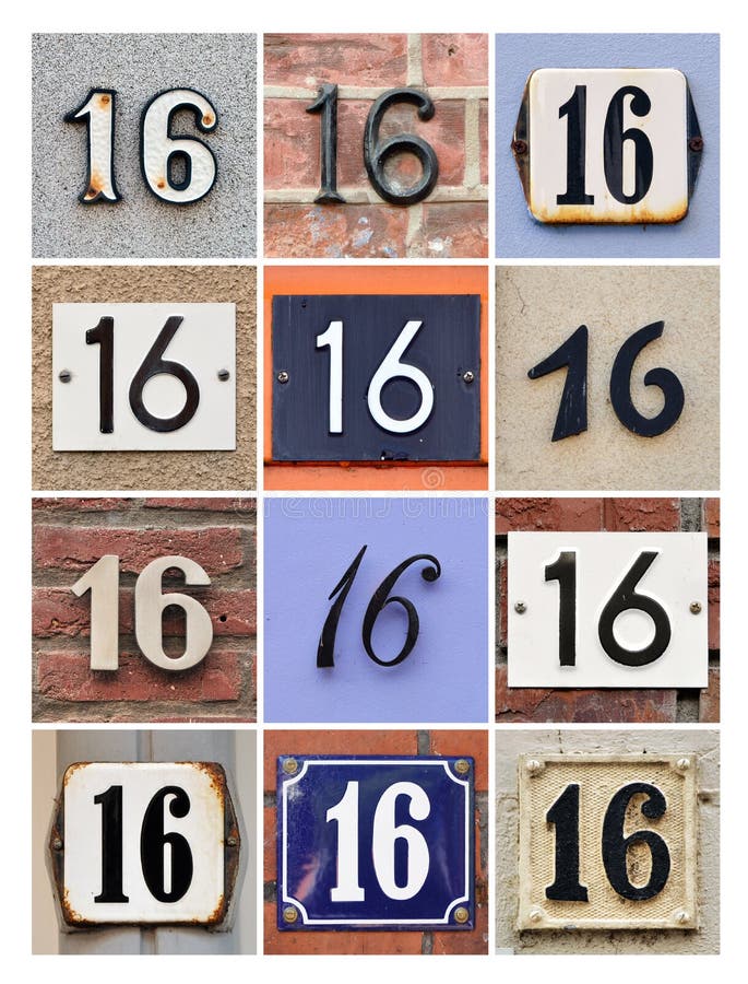 Números 16 imagen de archivo. Imagen de granjas, aniversario - 37498219