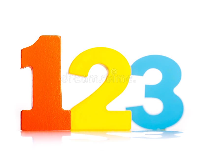 Números 123 del plástico foto de archivo. Imagen de desarrollo - 11958434