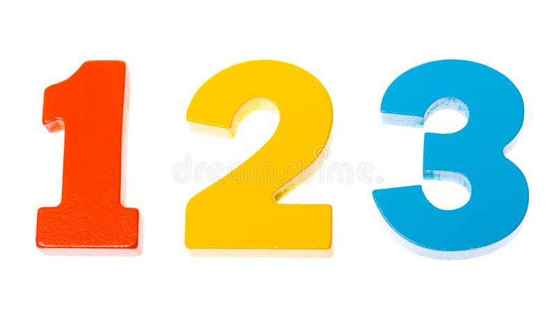 Números 123 del plástico foto de archivo. Imagen de desarrollo - 11958434