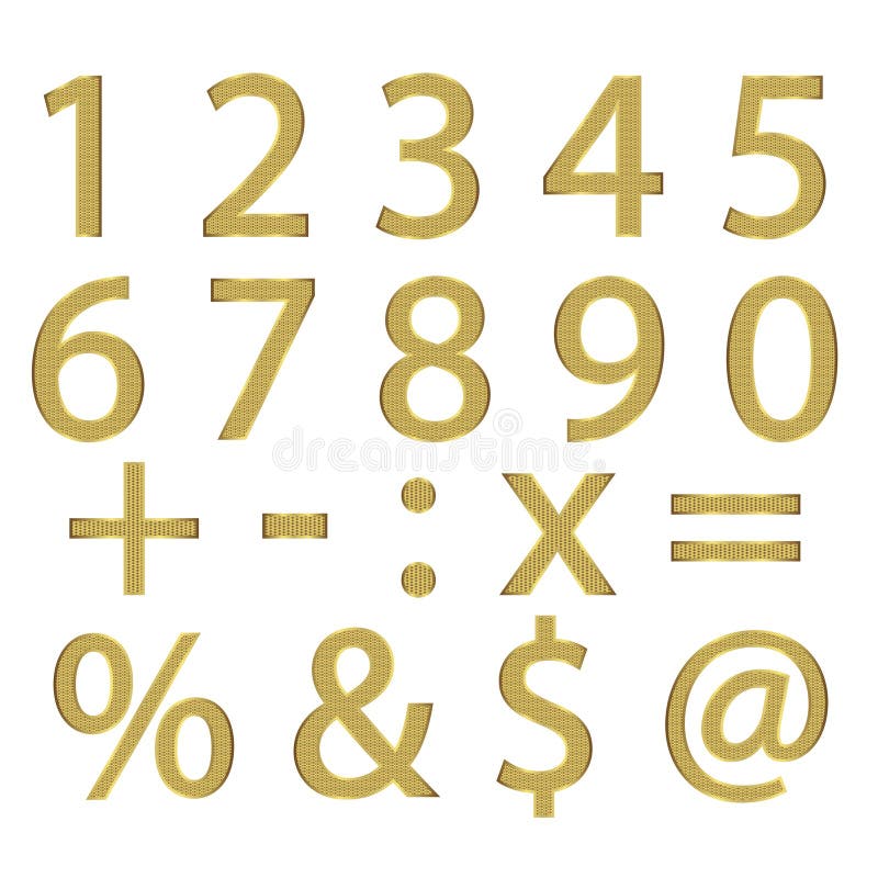 Símbolos E Números Da Matemática Ilustração do Vetor - Ilustração de ...