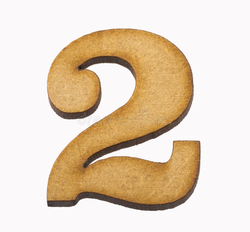 Números En Madera - Número 2 Imagen de archivo - Imagen de fecha ...