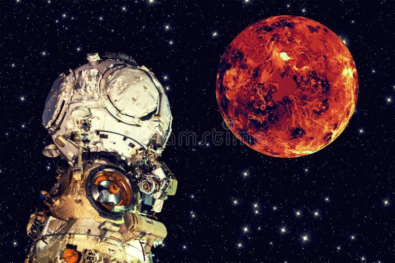 A Spaceship Capsule Coming To the Space Station. the Elements of this ...