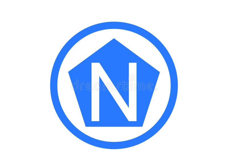N Alphabet Logo Sign Symbol Illustration Stock Illustration ...
