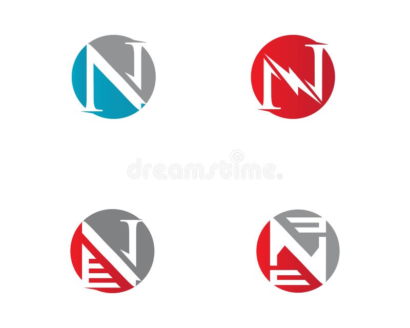 N carta logo vector icono ilustración del vector. Ilustración de ...