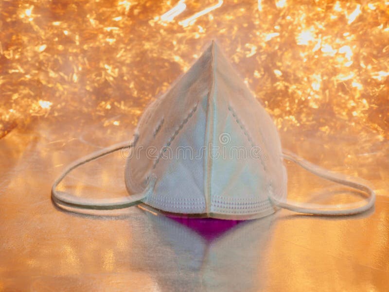 Covid Mask Presented with Fire Sparkles Background, Powerful Mask ...