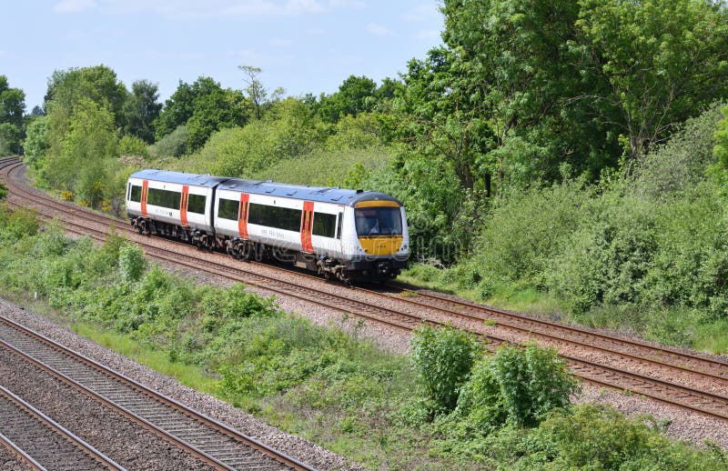 East Midlands Railway Turbostar 170271 Rounds the Curve at Findern with ...