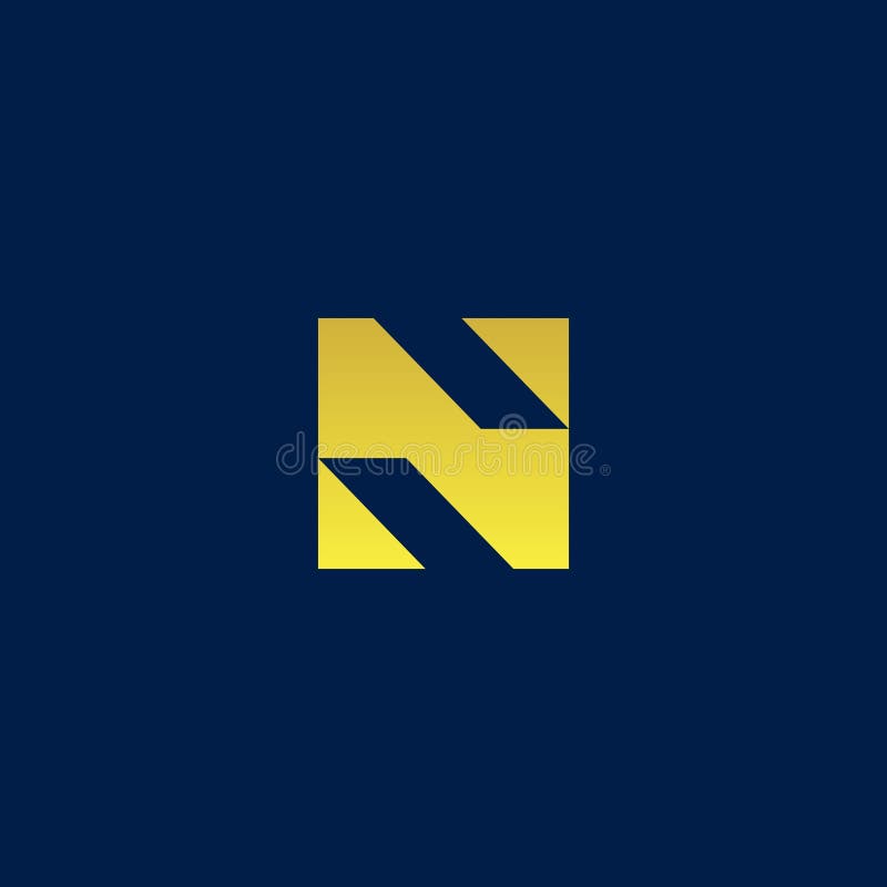 N Design De Logotipo. Letra N Design Simples. Vetor N Inicial ...