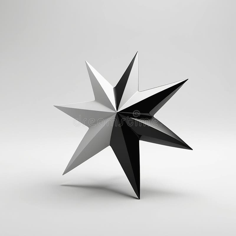 Trendy and Simple Star Shape Stock Illustration - Illustration of ...