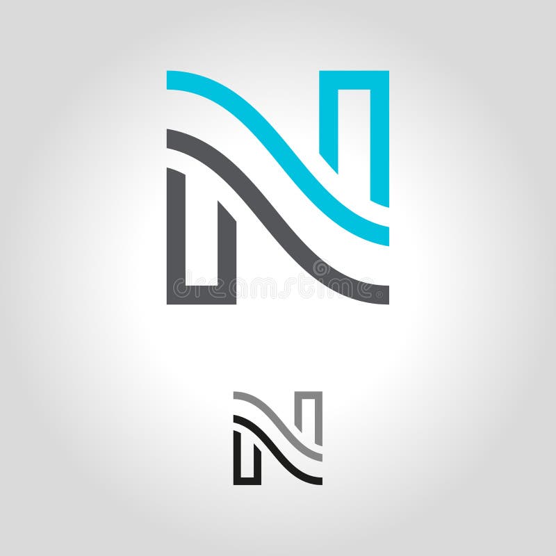 Letter N Logo, Icon and Symbol Vector Illustration Stock Vector ...