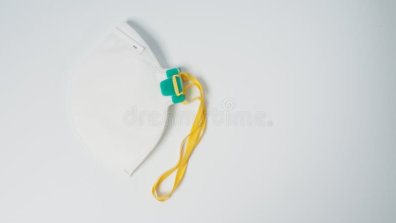 N 95 Mask is Isolated on White Background Stock Photo - Image of haze ...