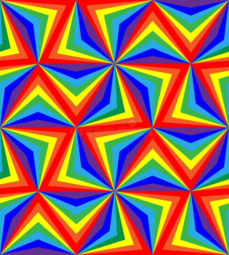 N. Seamless Rainbow Stripes. Geometric Pattern Stock Vector ...