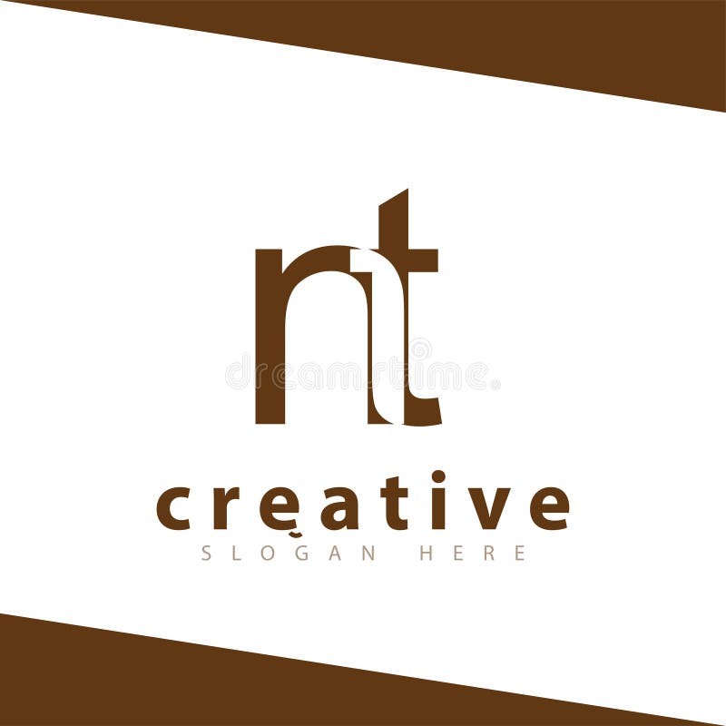 N T Initial Letter Logo Vector Template Stock Vector - Illustration of ...