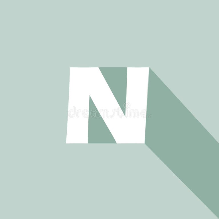 N text letter stock illustration. Illustration of brand - 350140899
