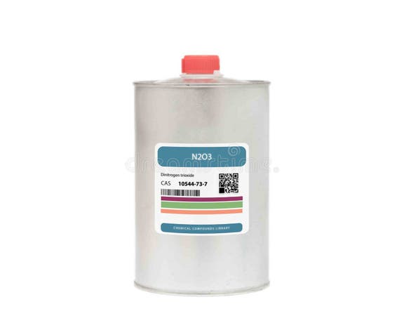 N2O3 - Dinitrogen Trioxide stock photo. Image of flask - 294260300