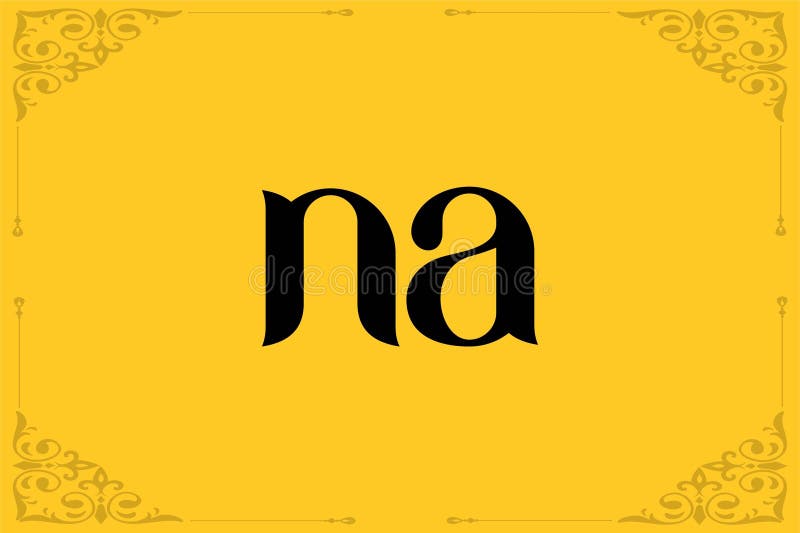 NA abstract luxury logo stock vector. Illustration of alphabet - 362197218