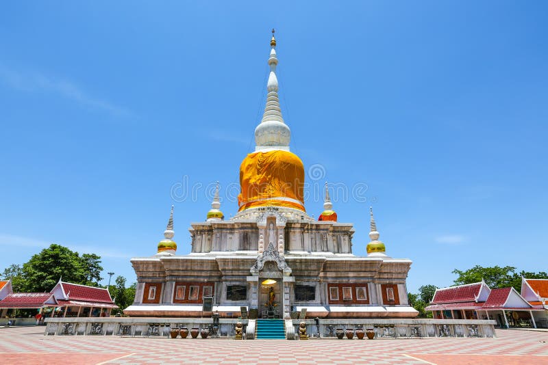 Pagoda Maha Sarakham Thailand Stock Photo - Image of exterior ...