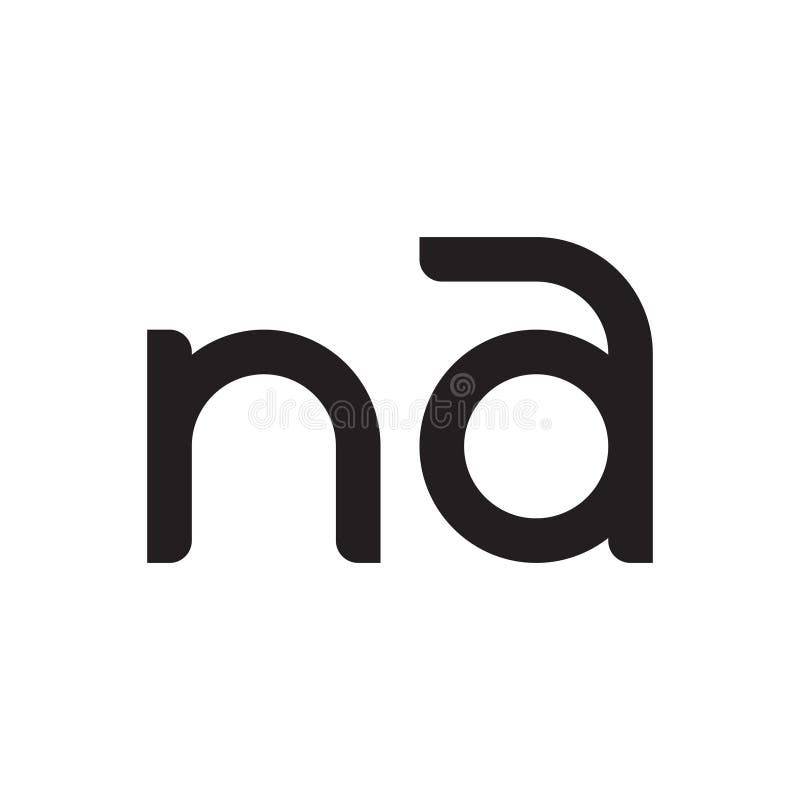 Na Initial Letter Vector Logo Icon Stock Vector - Illustration of ...