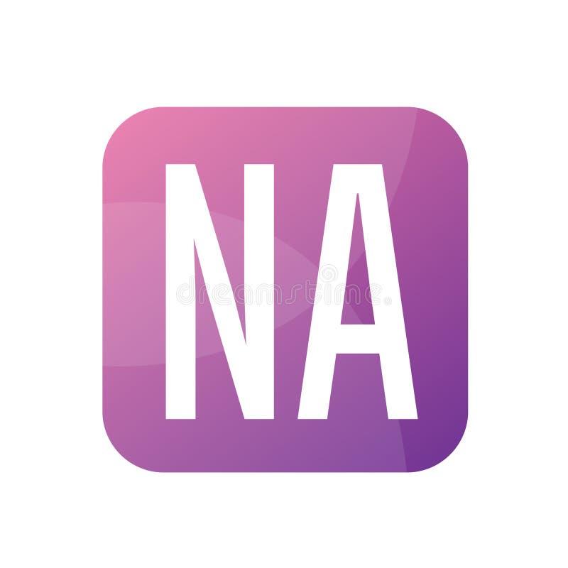 NA Letter Logo Design with Simple Style Stock Vector - Illustration of ...