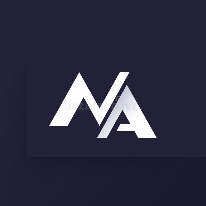 NA Letters Logo, Vector Monogram Stock Vector - Illustration of modern ...