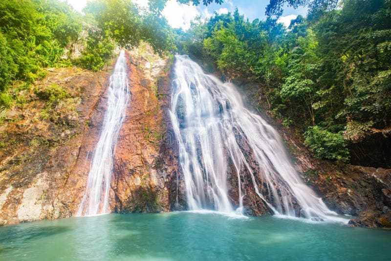 Na Muang 1 Waterfall, Koh Samui, Thailand Stock Image - Image of asia ...