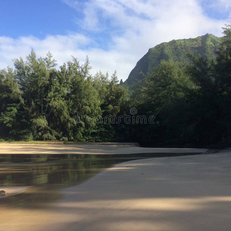 Na Pali Coast Cliffs on Kauai Island, Hawaii. Stock Photo - Image of ...