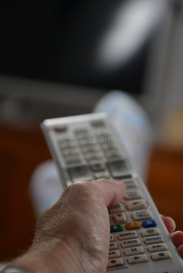A tv remote stock image. Image of control, female, television - 202944299
