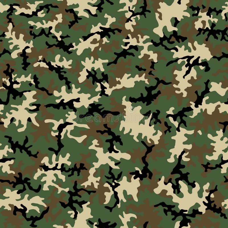 Naadloos Camo-Patroon vector illustratie. Illustration of jacht - 38937031