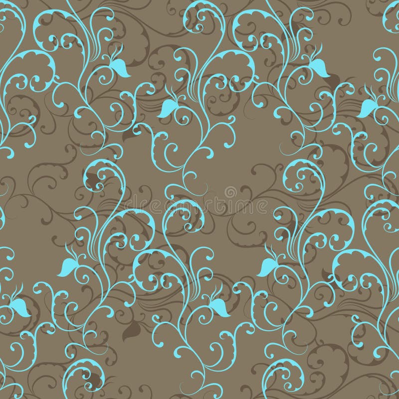 Naadloos patroon met krul vector illustratie. Illustration of ...