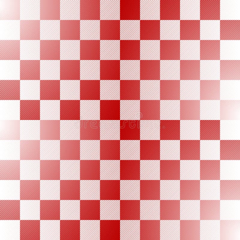 Naadloos Rood-wit Geruit Patroon Vector Illustratie - Illustration of ...