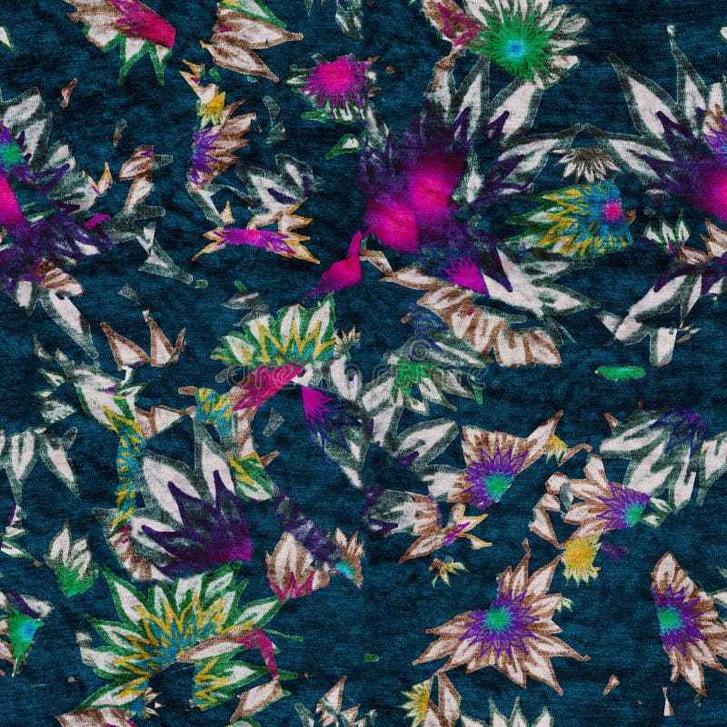 Naadloze Fluweel Bloemen Abstracte Textuur/achtergrond Stock Afbeelding ...