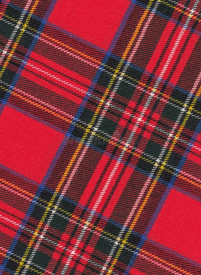 Het Naadloze Patroon Van De Geruit Schots Wollen Stofplaid Textuur Voor ...