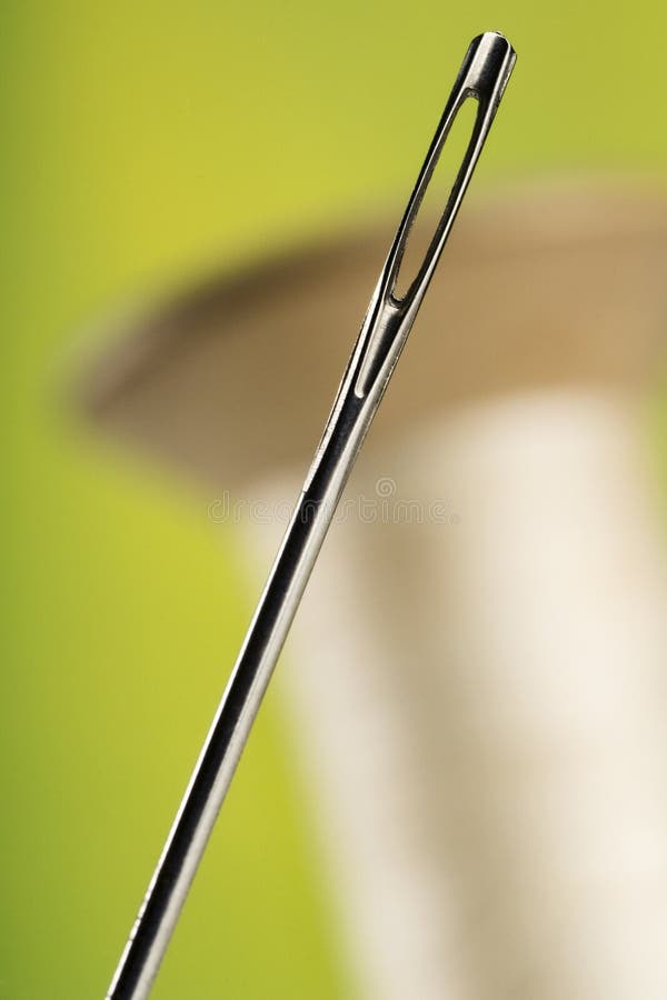 Naald stock afbeelding. Image of metaal, vezel, macro - 6352717