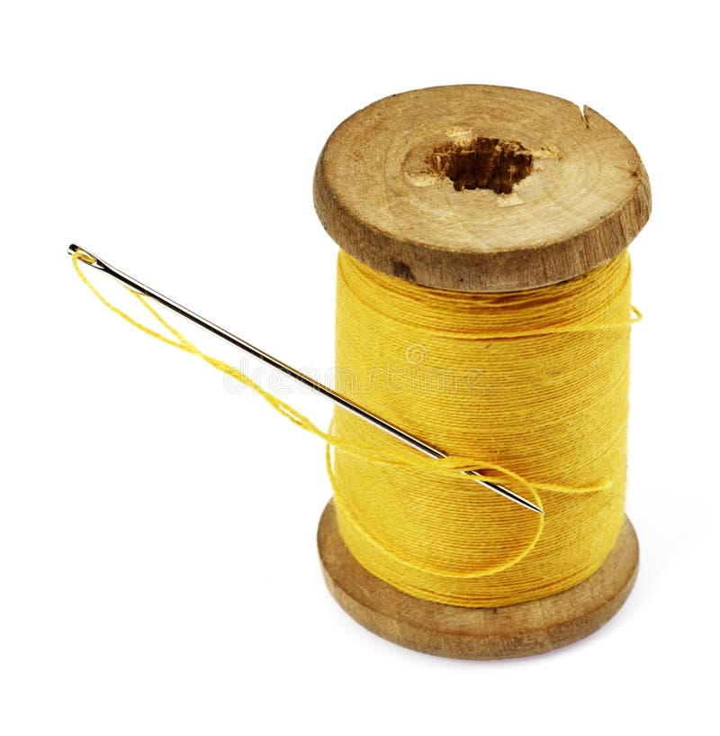 Naald en Draad. stock foto. Image of heropleving, creativiteit - 13598088