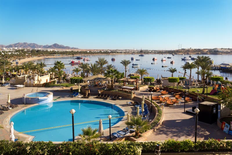 Naama Bay in Sharm El Sheikh Stock Photo - Image of cruise, naama: 30021956