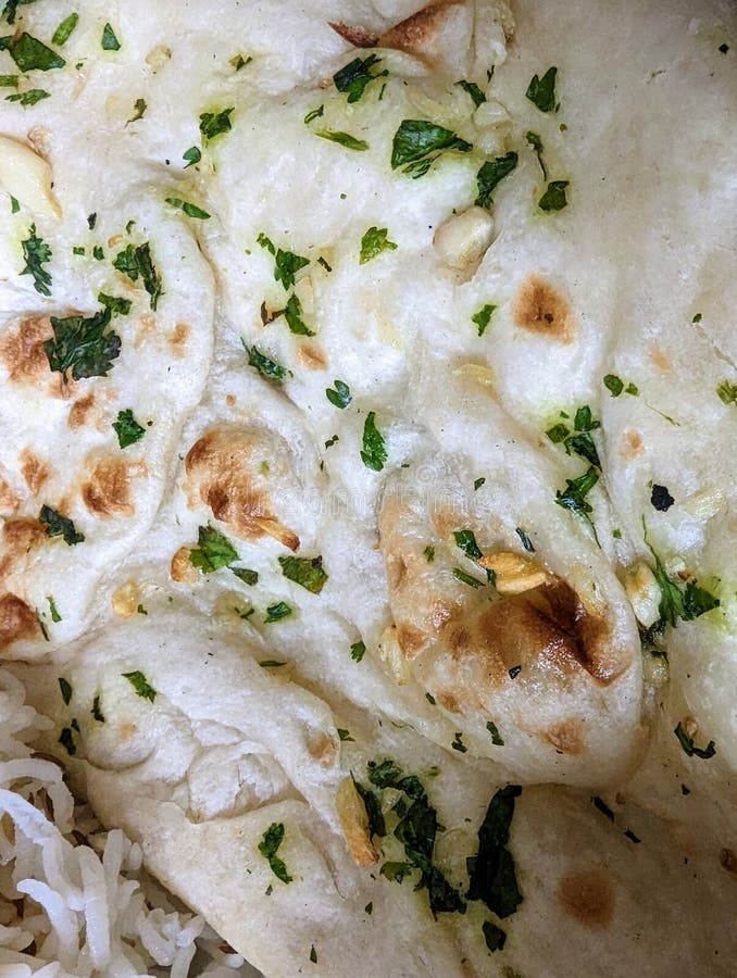 Naan Bread Indian Staple Bread for Lunch or Dinner Stock Photo - Image ...