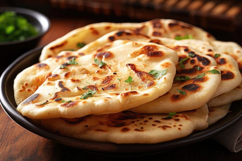 Garlic Naan Bread Stock Illustrations – 49 Garlic Naan Bread Stock ...