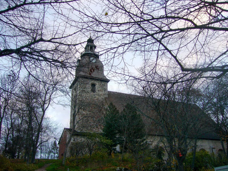 Naantali Church ( Naantali, Finland ) Stock Photo - Image of garden ...