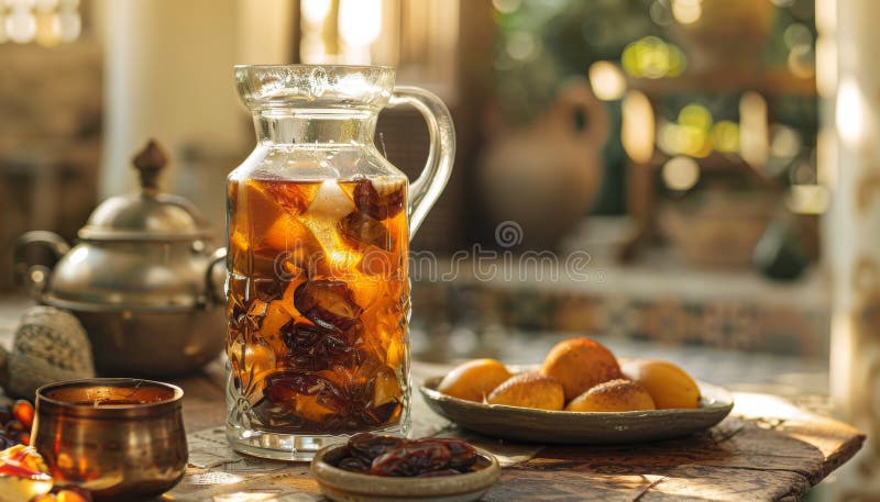 Nabeez Water or Dates Fruit Kurma Infused Water for Ramadan Suhor ...