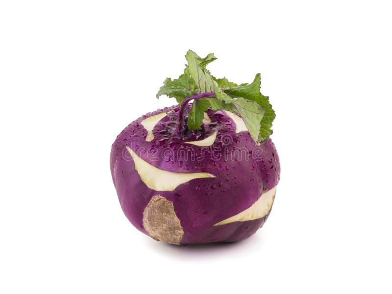 Nabo Inteiro E Roxo Fresco No Fundo Branco Foto de Stock - Imagem de ...