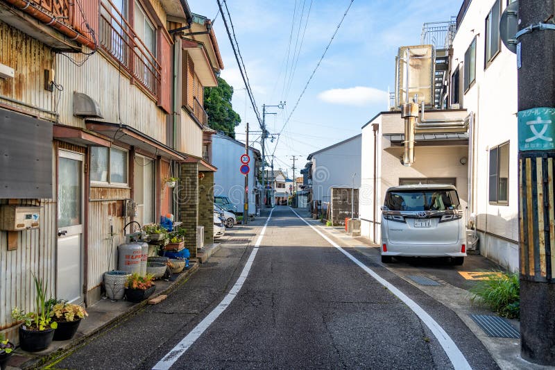 Quiet Empty Street in Nachikatsuura, Japan Editorial Photography ...