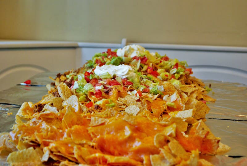 Nacho Table Kitchen Table Wrapped in Aluminum Foil and Covered with ...