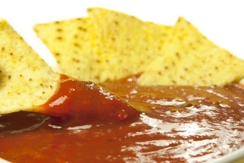 Nachos and hot sauce stock image. Image of aperitif, snack - 31754039